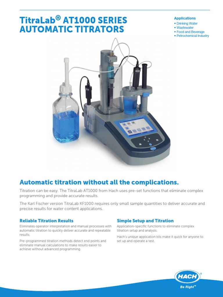 TitraLab AT1000 Brochure | PDF | Titration | Chemistry