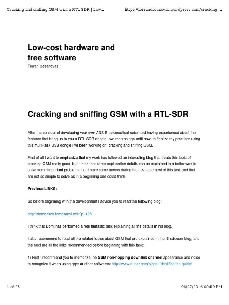 Hacking GSM | PDF | Short Message Service | Gsm