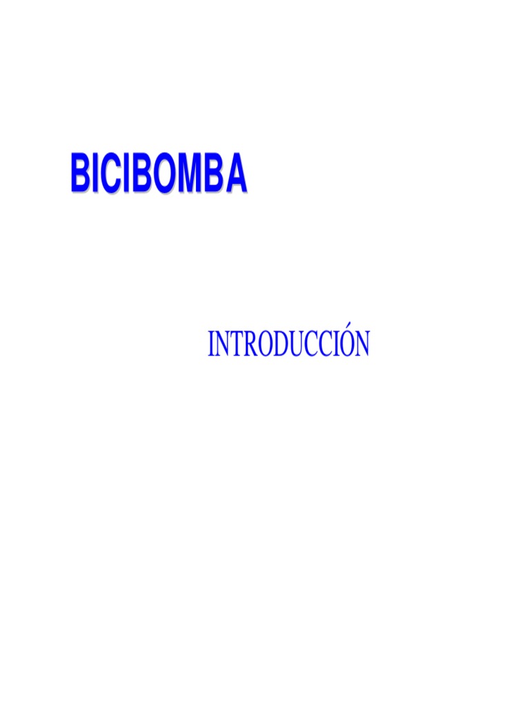 Bicibomba | PDF | Bomba | Red de abastecimiento de agua