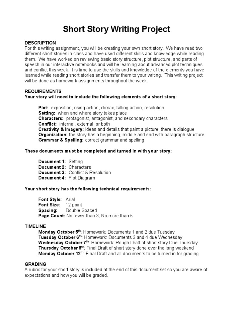 Short Story Writing Guide | PDF | Plot (Narrative) | Cognition