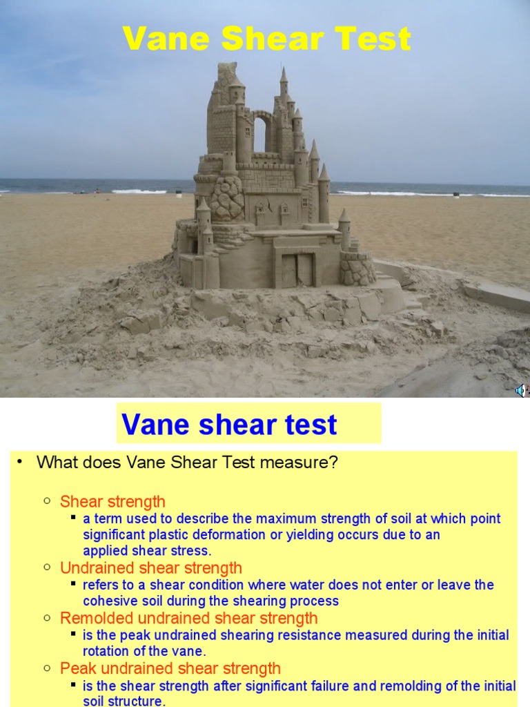 Vane Shear Test | PDF | Soil Mechanics | Strength Of Materials