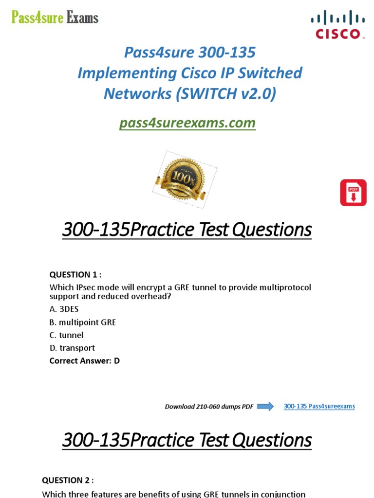 Implementing Cisco IP Switched Networks (SWITCH v2.0) | PDF | Virtual Private Network | Router ...