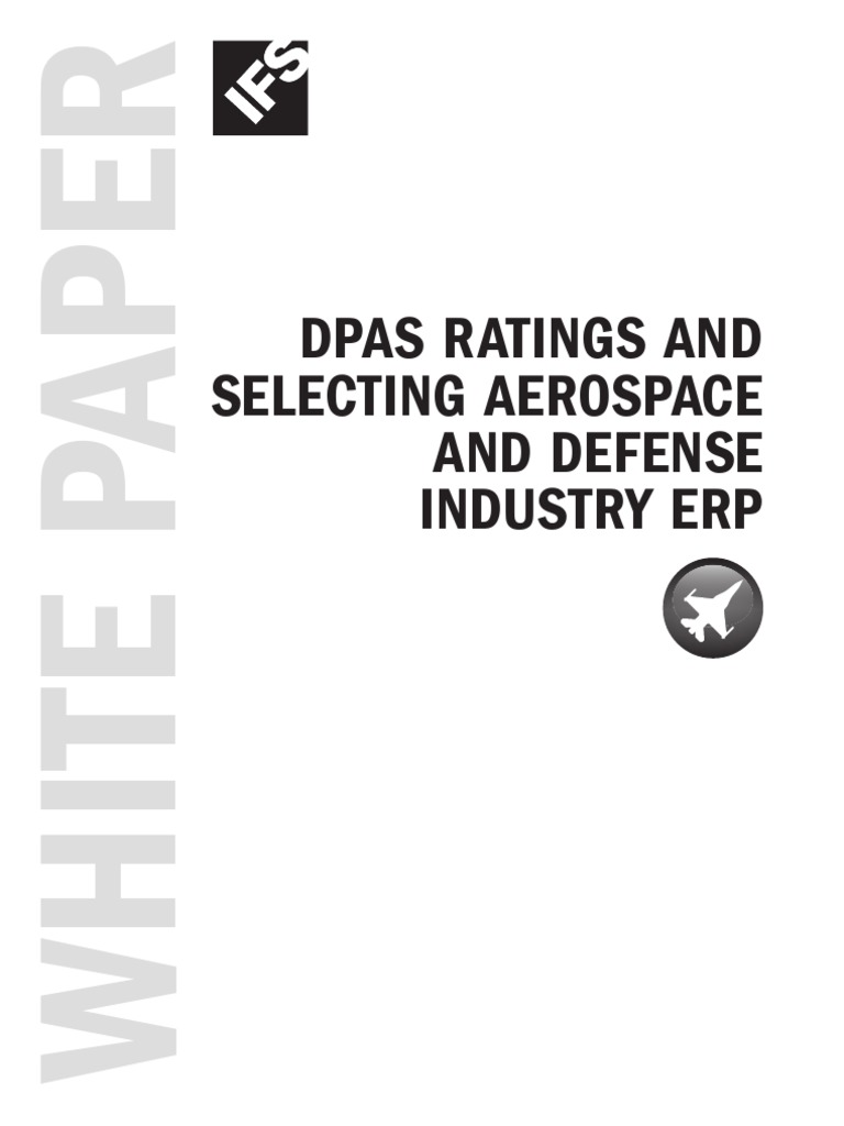 DPAS Ratings and Selecting Aerospace and Defense Industry ERP | PDF ...