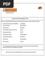 National Pension Scheme (NPS) Receipt | PDF