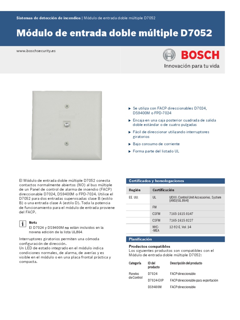 Modulo D7052 | PDF | Electricidad | Electrónica