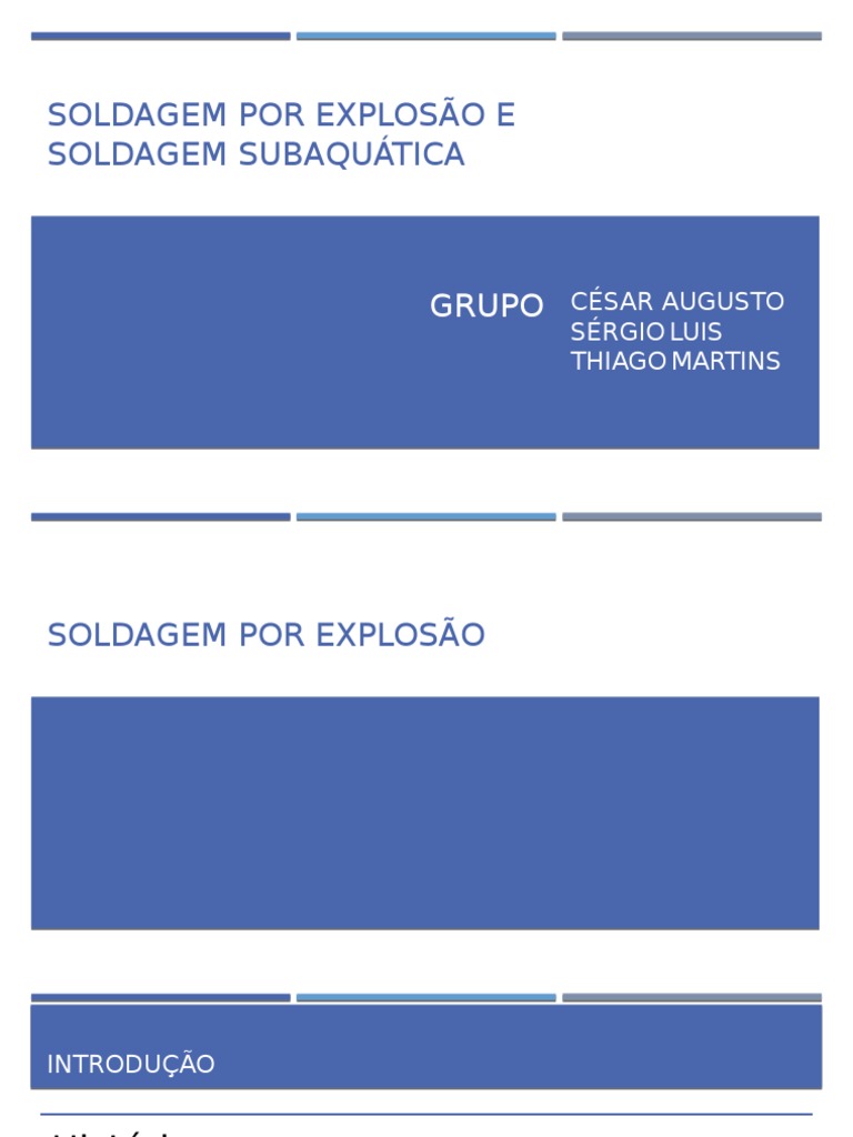 Soldagem Por Explosão e Subaquática | PDF | Explosão | Mergulho