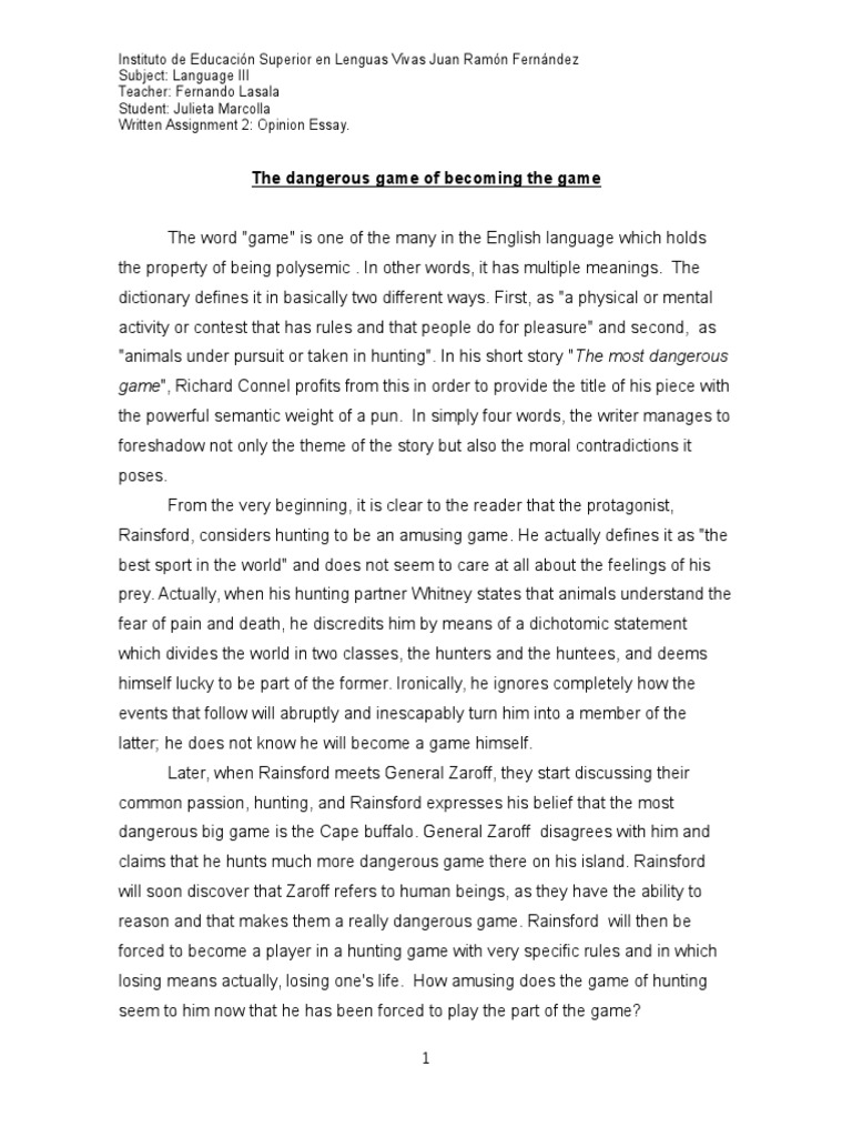 The Dual Meaning of "Game" Explained | PDF | Hunting | Truth