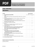 Pump Maintenance Checklist Template | PDF | Pump | Electric Motor