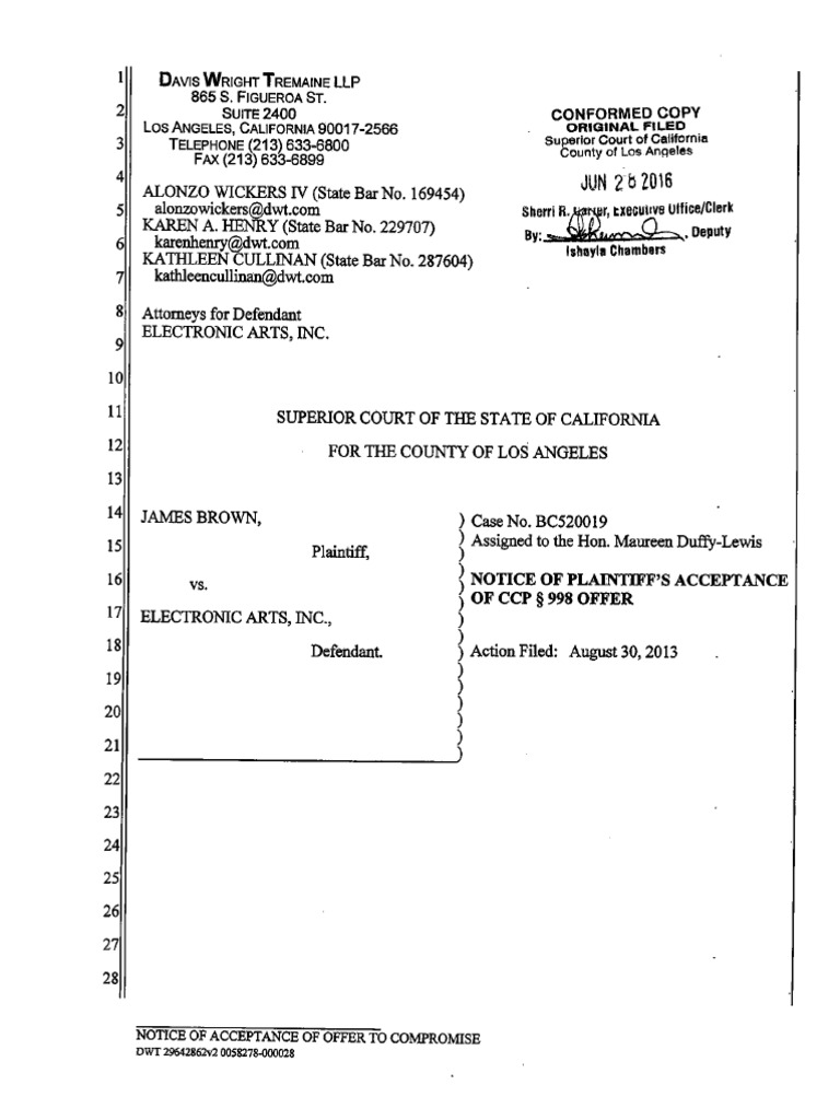 Notice of Acceptance of Offer To Compromise | PDF | Media Franchises ...