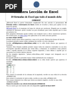 Examen de 20 Preguntas Sobre Las Funciones de Excel | PDF