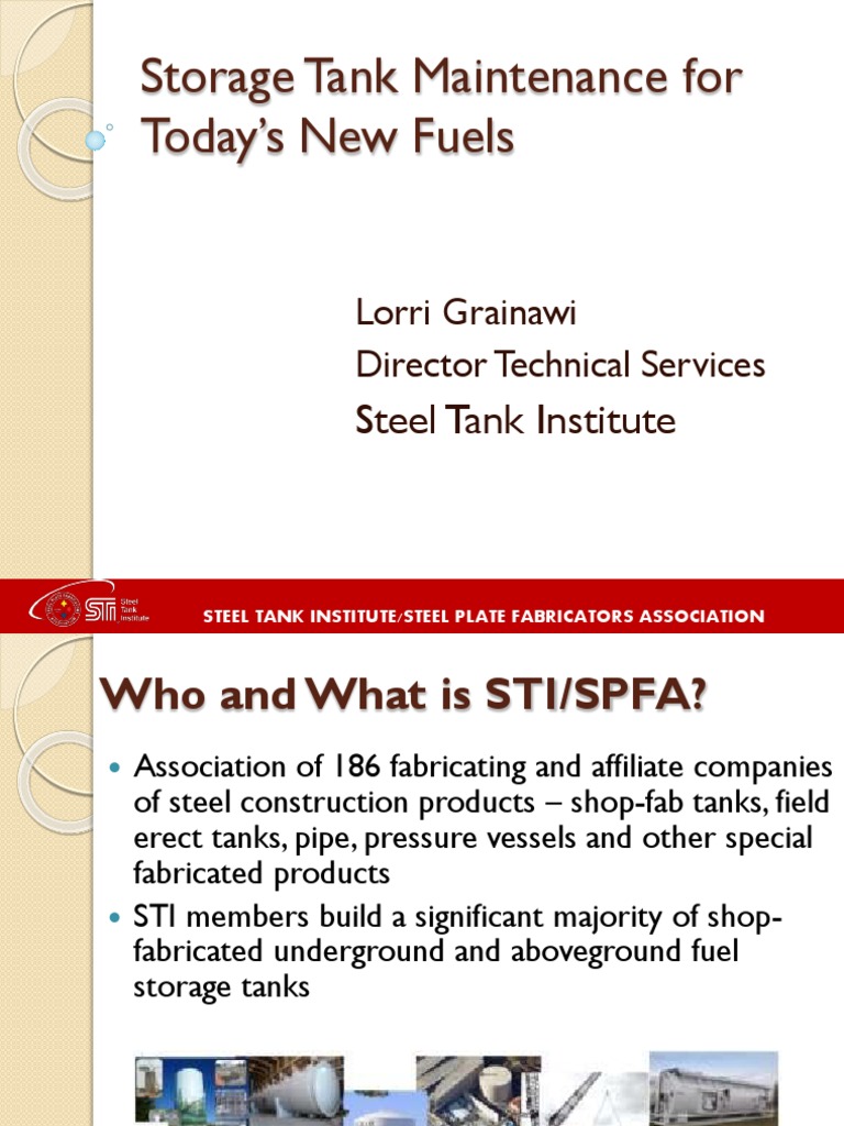 Storage Tank Maintenance | PDF | Gasoline | Fuel Injection