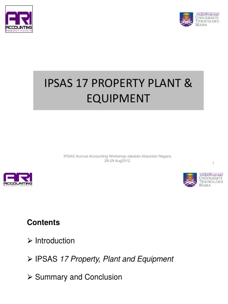 Ipsas 17 Ppe1 PDF | PDF