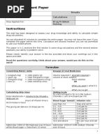 Syringe Driver Chart | PDF | Prescription Drugs | Medicine