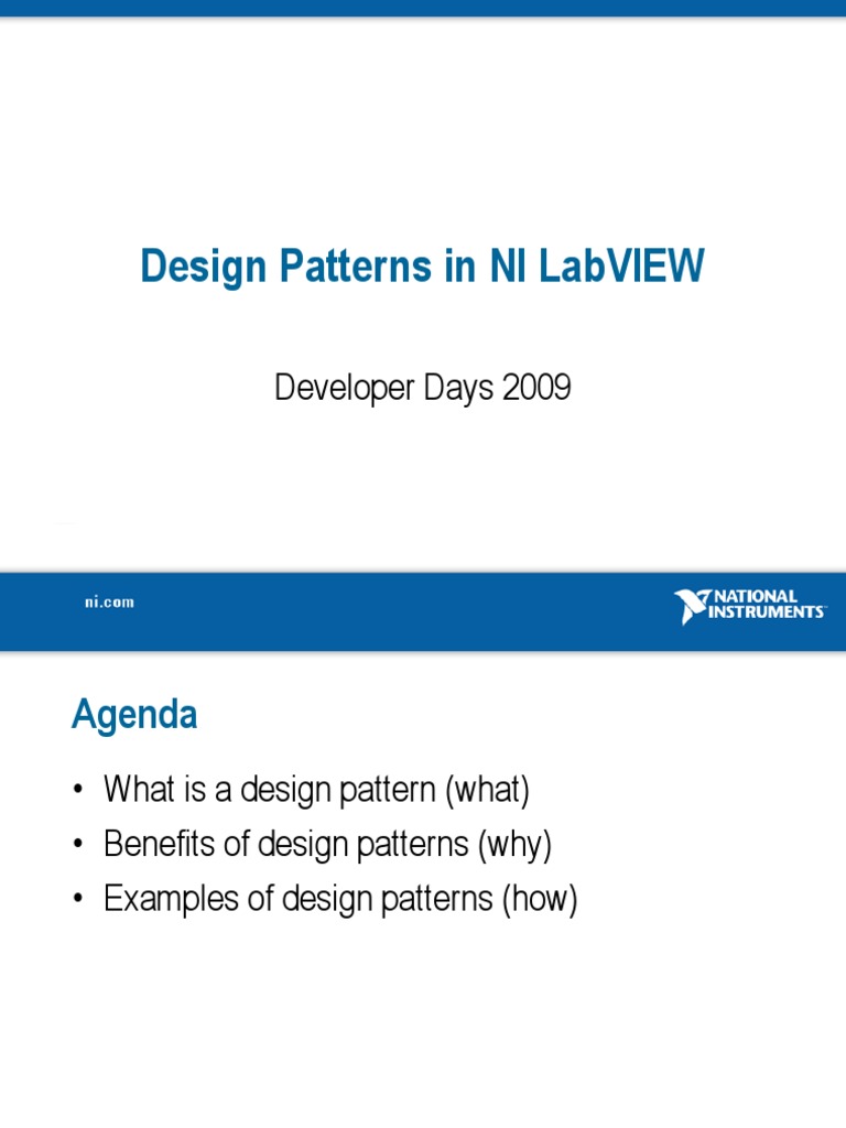 LabVIEW Design Patterns | PDF | Object Oriented Programming | Class ...