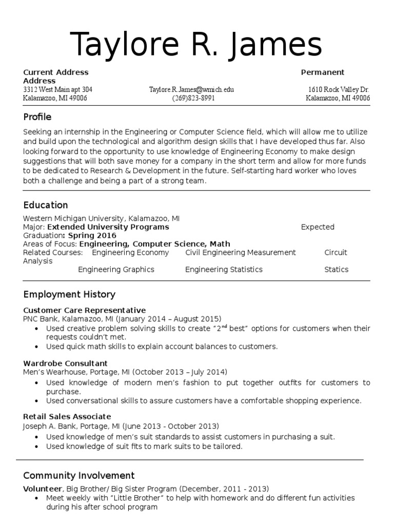 Class Resume | PDF | Career & Growth