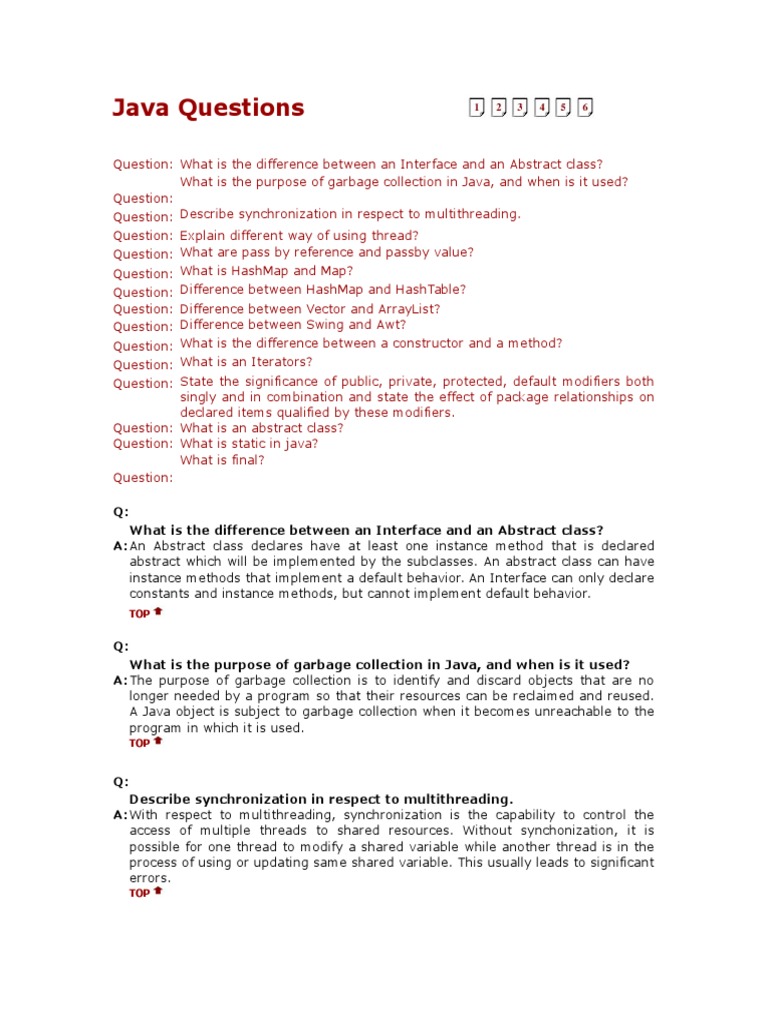 Java Questions Pdf Class Computer Programming Method Computer Programming 8876
