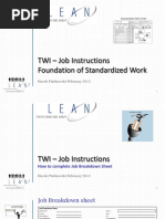 TWI - Job Breakdown Sheet | PDF
