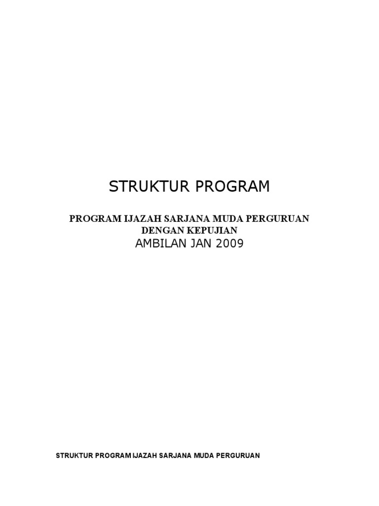 Struktur Program | PDF