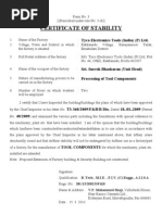 Form - 1A - Stability Certificate | PDF