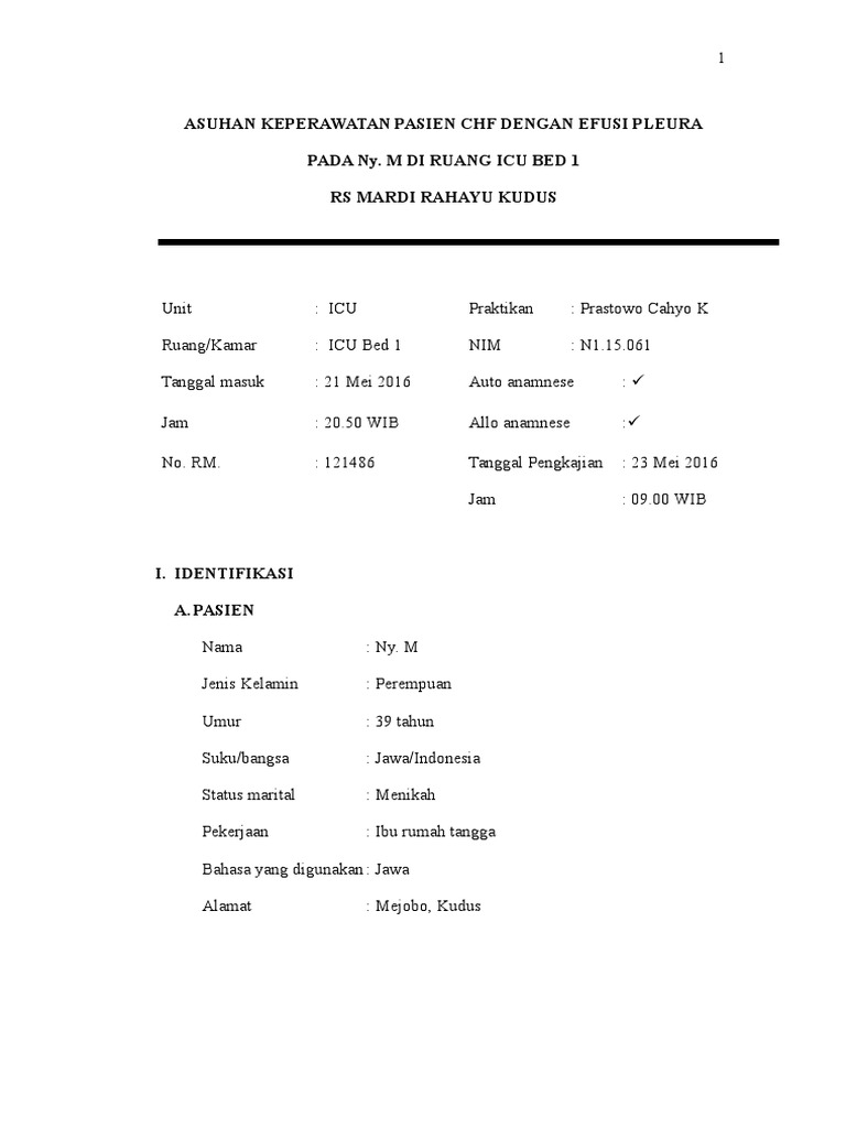 Askep CHF | PDF | Sains & Matematika