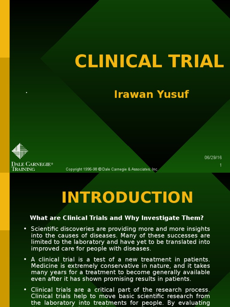 Clinical Trial | PDF | Phases Of Clinical Research | Clinical Trial