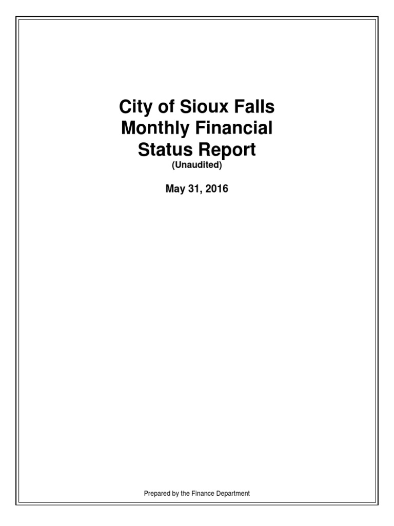 May Financial Report 2016 | PDF | Budget | Taxes