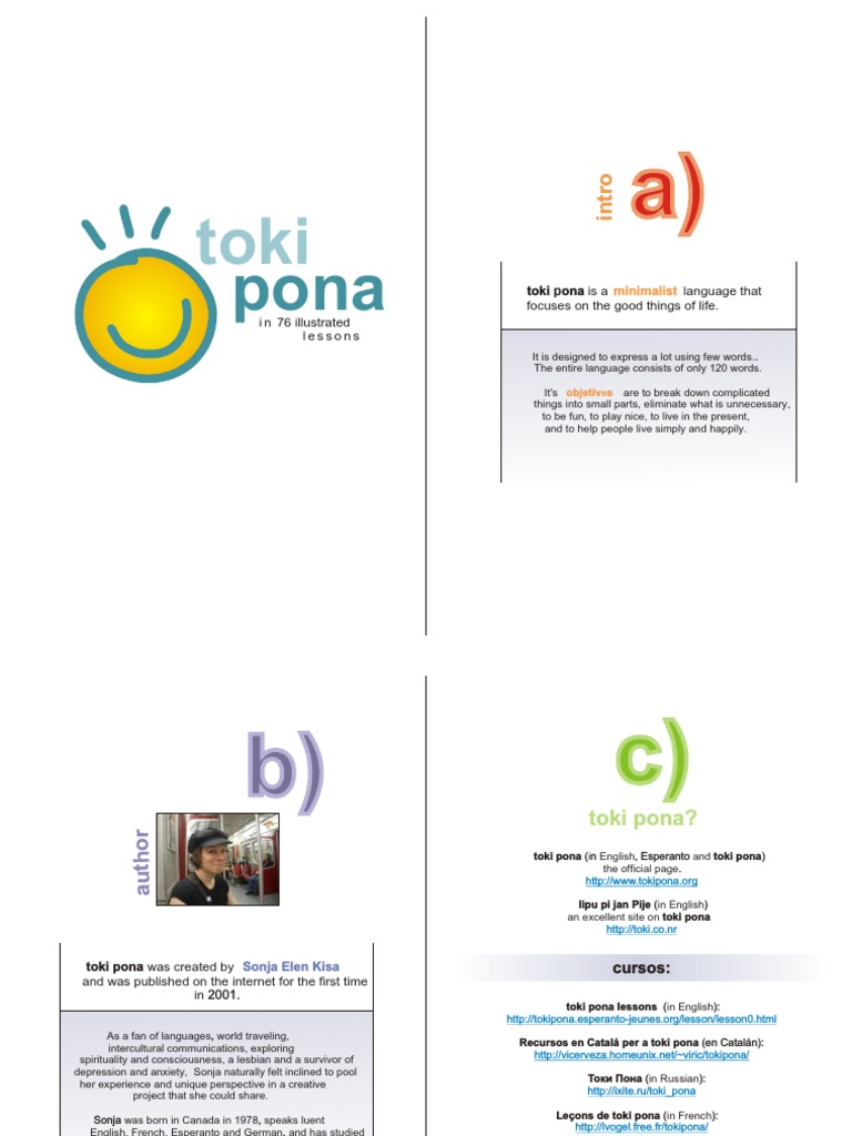 Toki Pona | PDF | Linguistics | Syntax