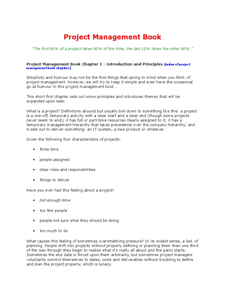 Project Management Book | PDF | Project Management | Software Development Process