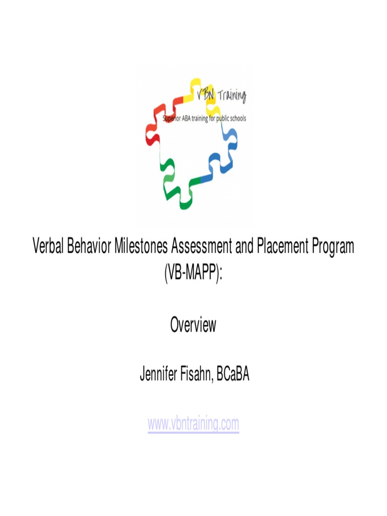 VB-MAPP Assessment Guide for Autism Intervention | PDF | Individualized ...