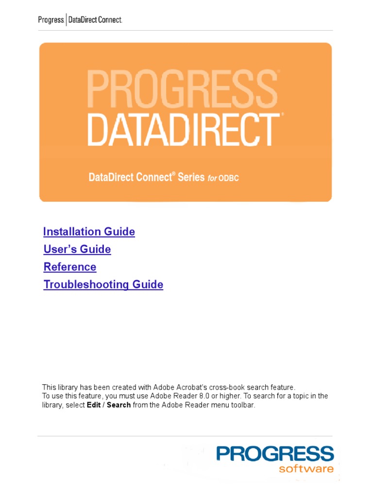 Datadirect Connect Series: Installation Guide User'S Guide Reference ...