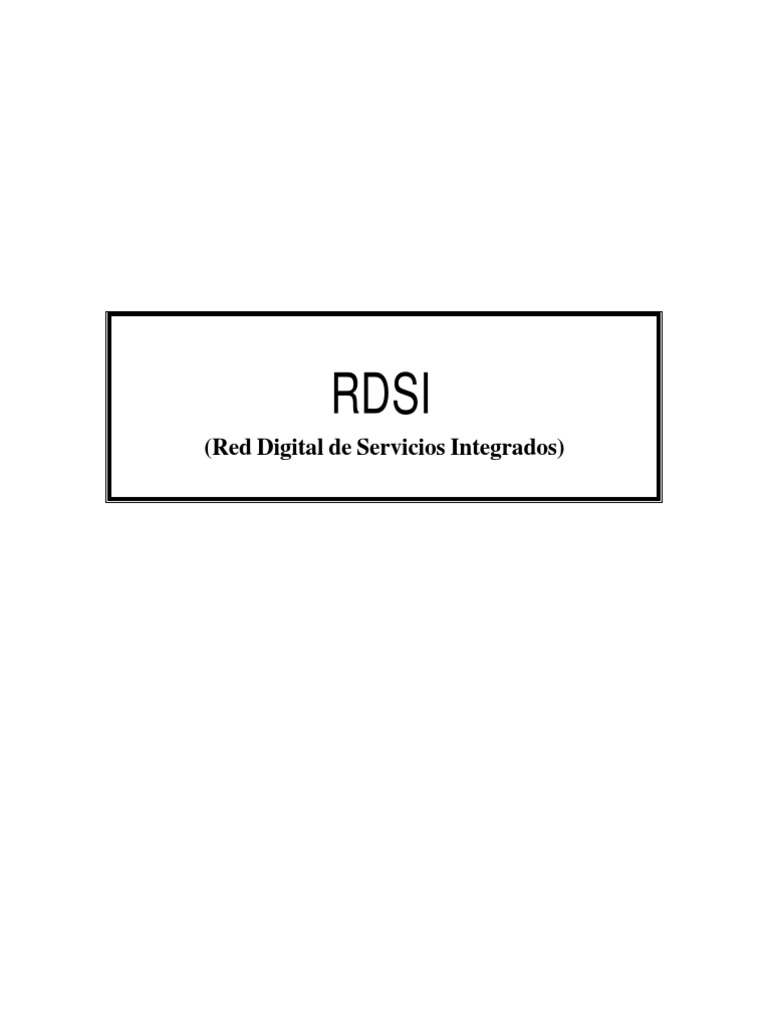 Manual de RDSI | PDF | Central telefónica | Red de computadoras