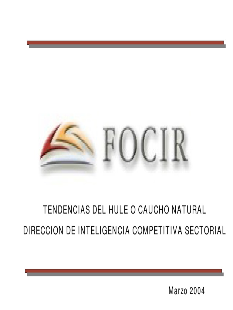 Tendencias Del Hule o Caucho Natural | PDF | Asia | Brasil