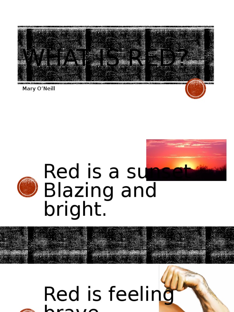 Exploring the Color Red | PDF