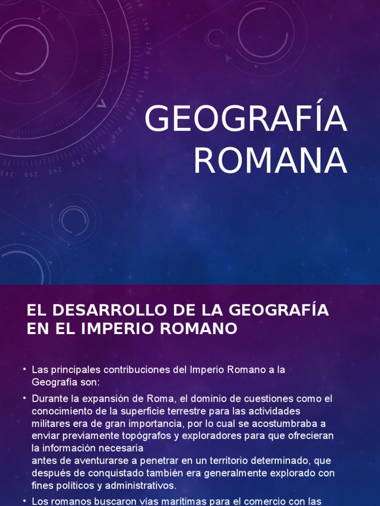 Geografía Romana | PDF | Geografía | imperio Romano
