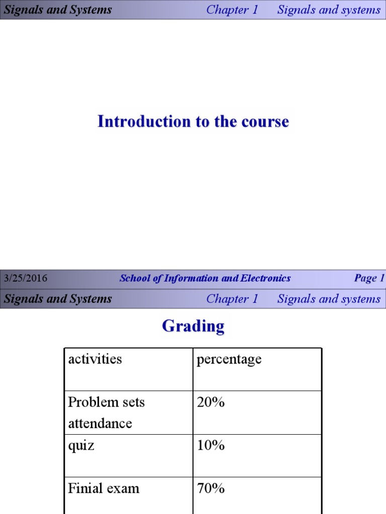 Chapter 1 PDF | PDF | Signal (Electrical Engineering) | Algorithms