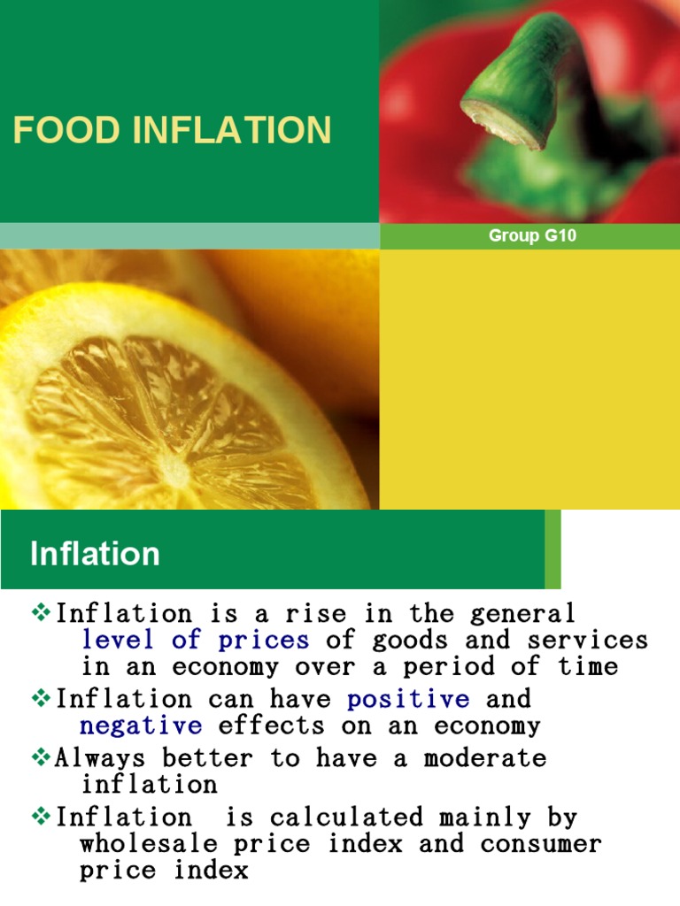 Food Inflation: Group G10 | PDF | Consumer Price Index | Wholesale ...