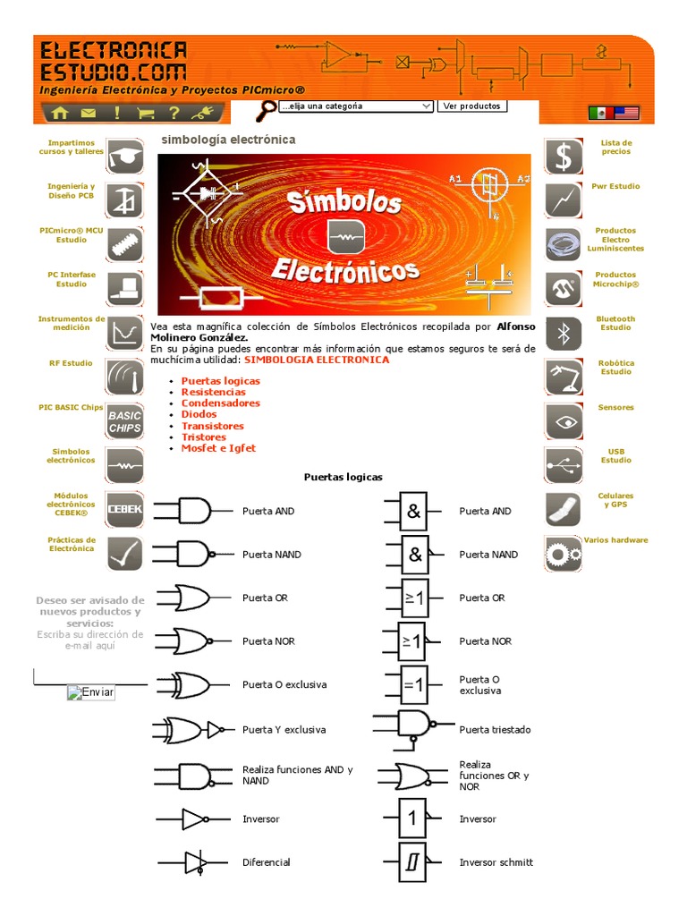 Simbología Electrónica | PDF | Diodo | Transistor