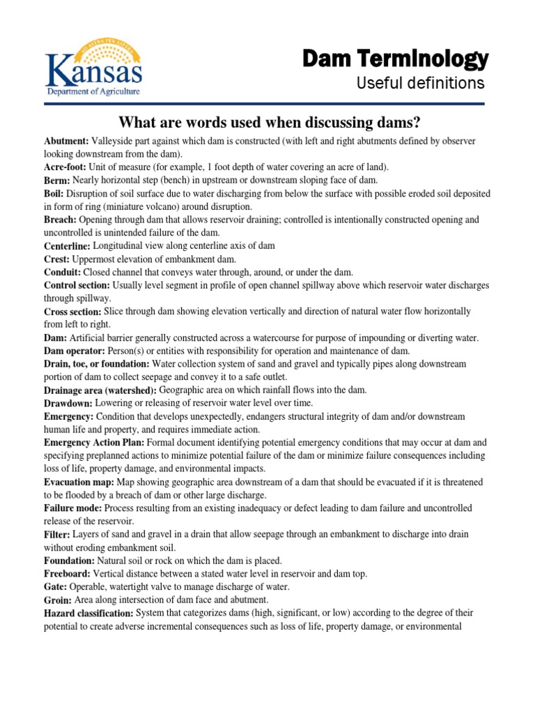 dam-terminology.pdf | Spillway | Dam