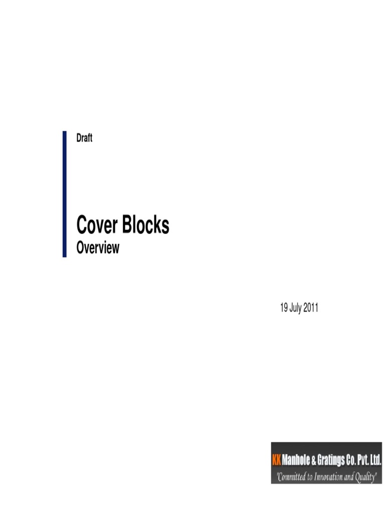 Coverblocks Overview General | PDF | Column | Concrete