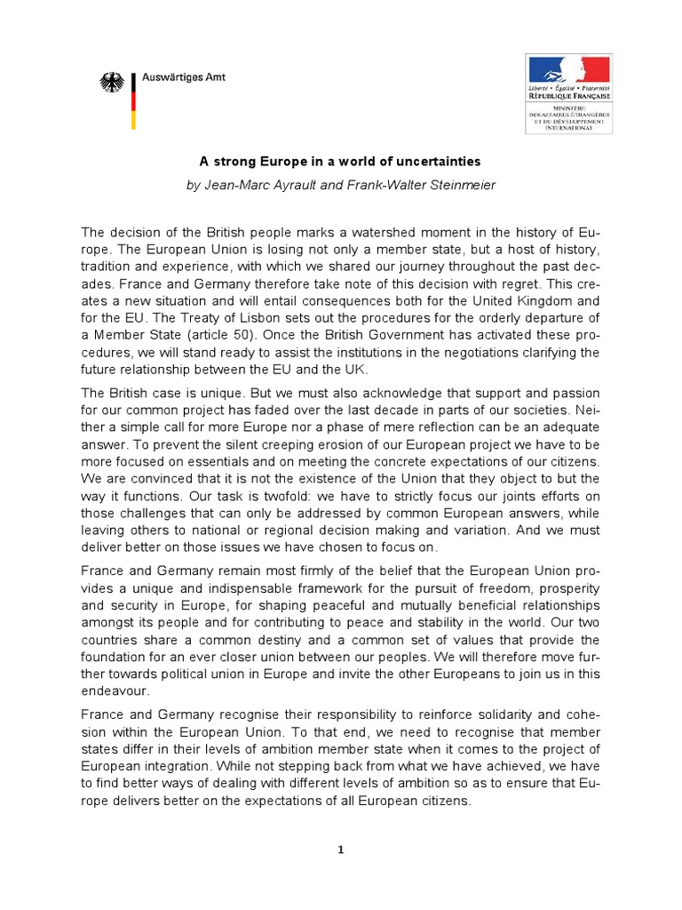 EU Document Proposal New State | PDF