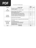 Grading Rubrics For Costume Parade | PDF | Costume