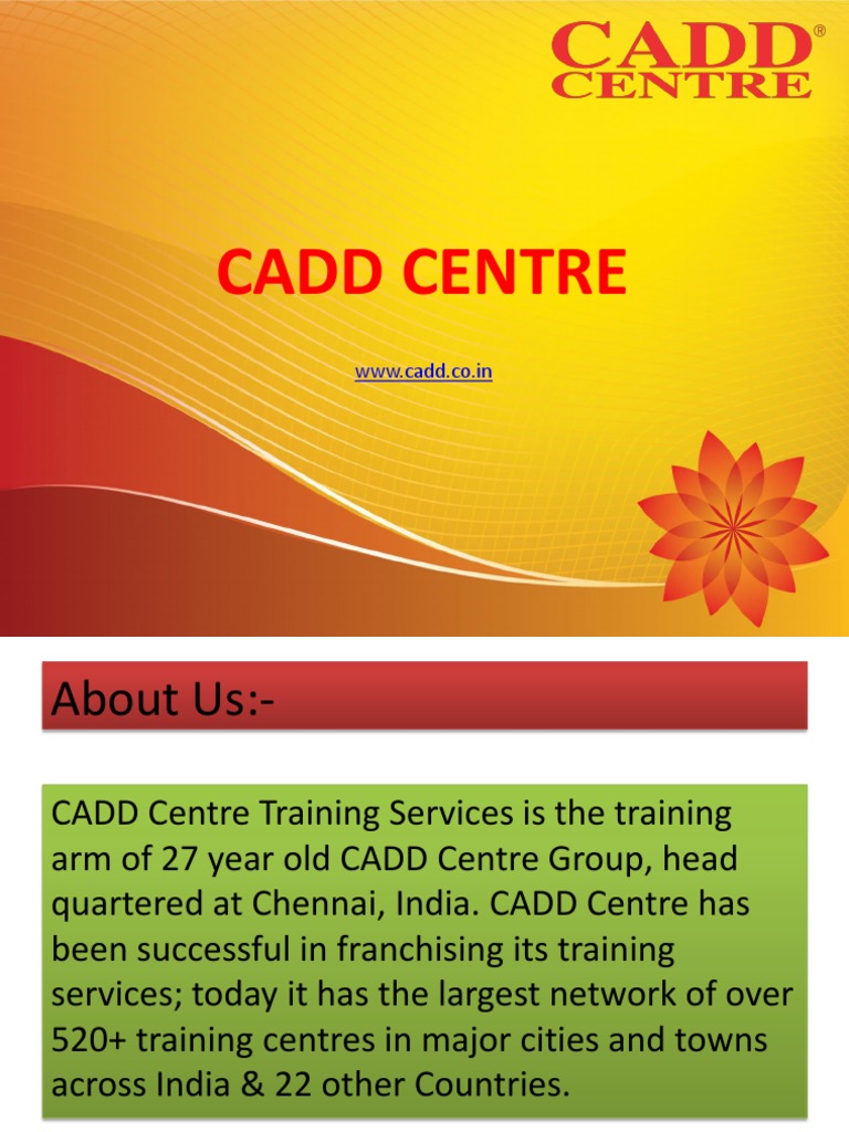 CADD Centre: Engineering Training & Courses | PDF | Engineer | Computer ...