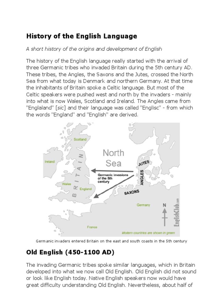 The History of English | PDF | English Language | Symbols