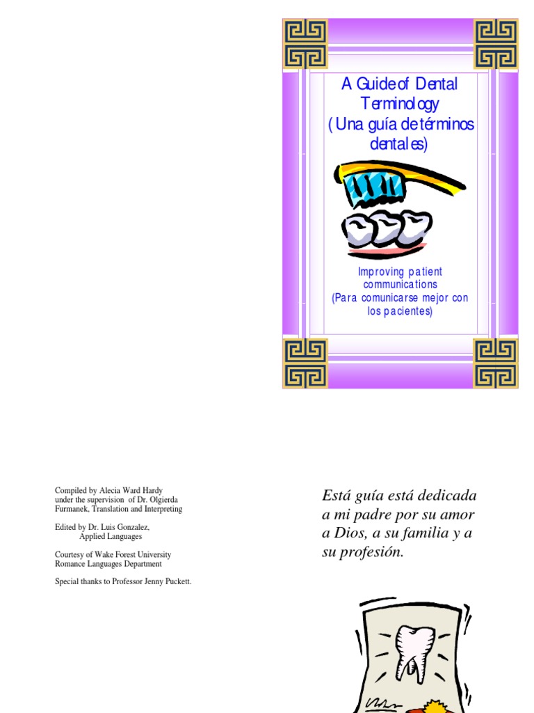 Spanish Dental Terminology | PDF | Odontología | Ciencias de la Salud