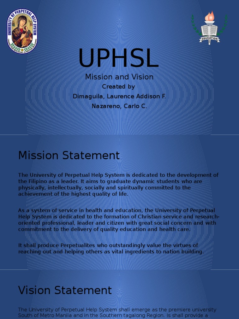 UPHSL Mission and Vision | PDF | Education Theory | Educational Psychology