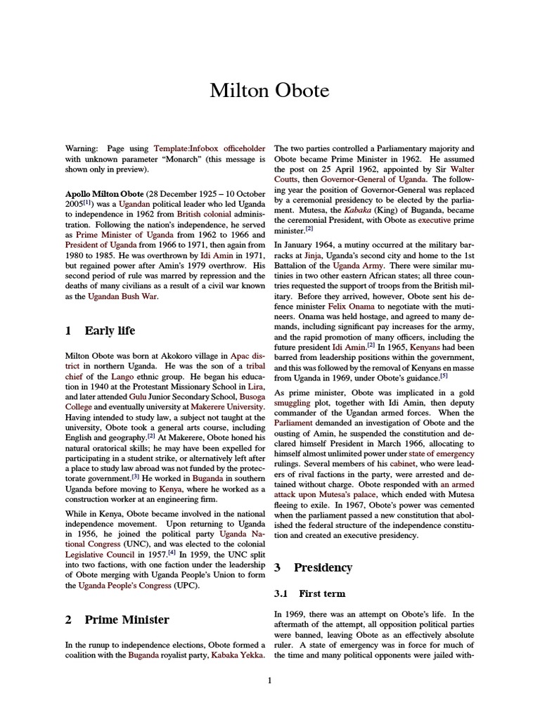 Milton Obote