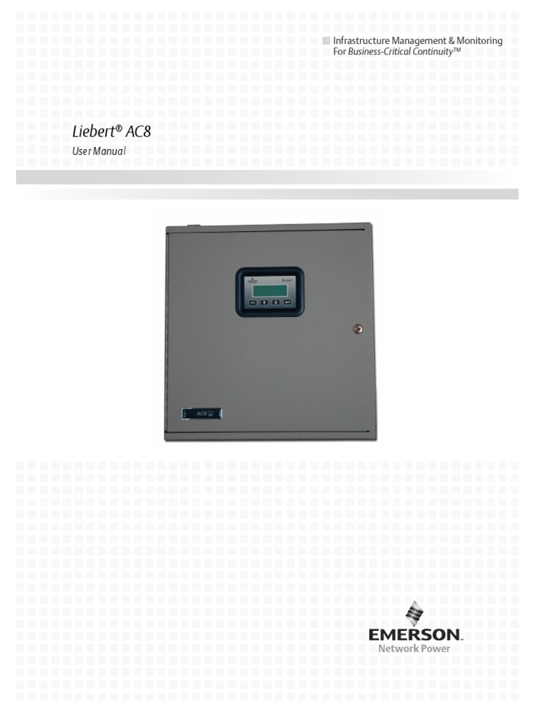 Liebert AC8 | PDF | Electrical Connector | Relay