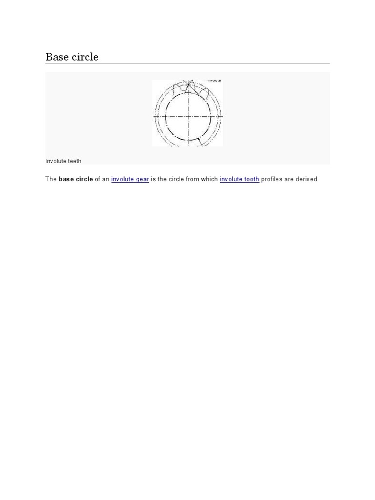 Understanding Gear Base Circles | PDF