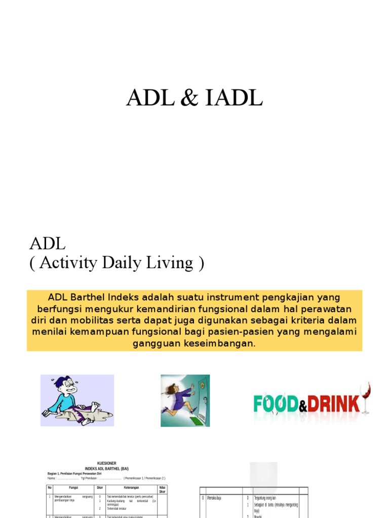 Adl & Iadl | PDF