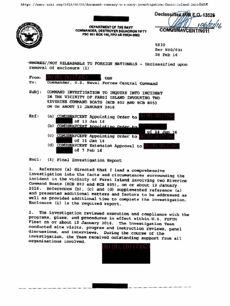 USN Farsi Island Incident | PDF